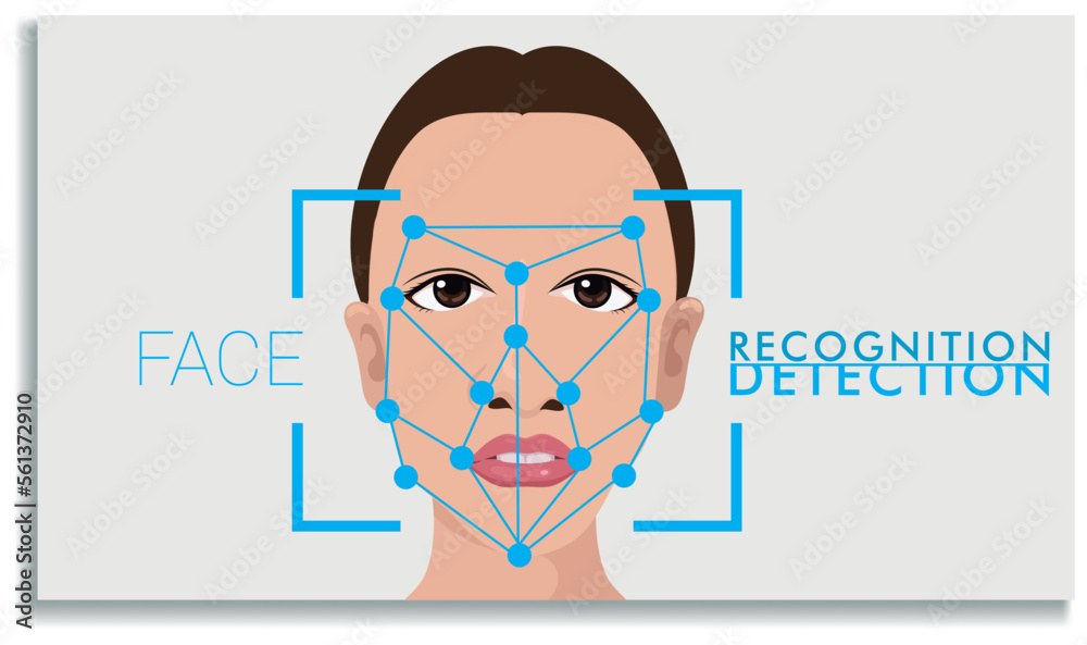 Face Recognition Icon Identity System Recognize Security Digital