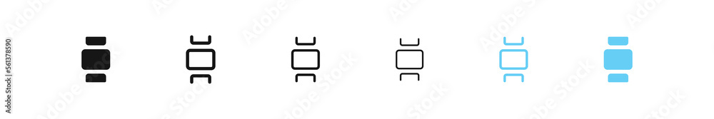 Mockup carousel icon. Post interface symbol. Photo template signs ...