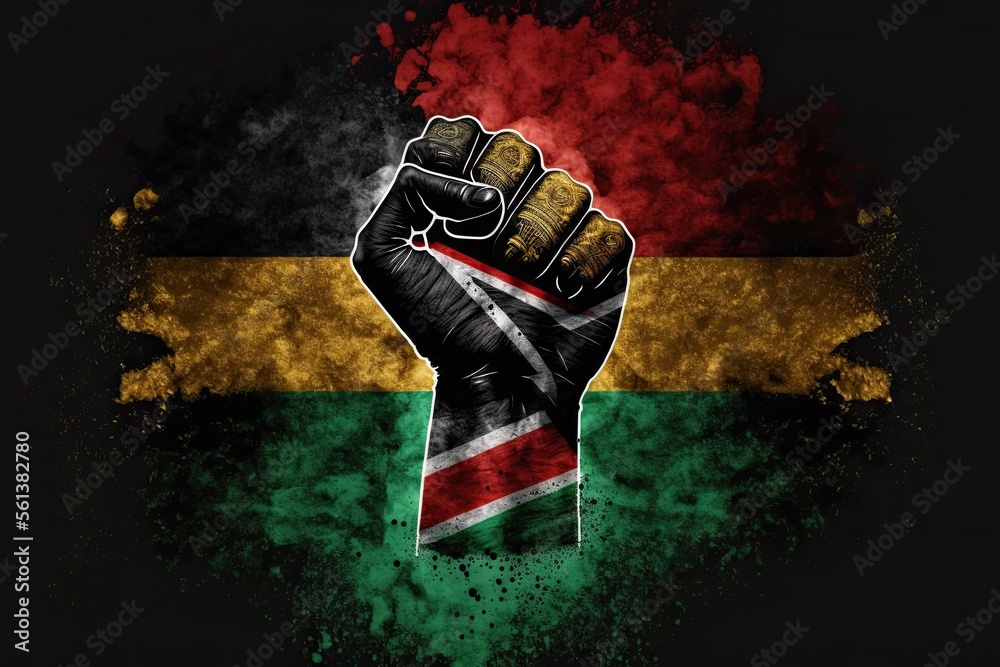 lack history month concept art, featuring bold and vibrant African ...