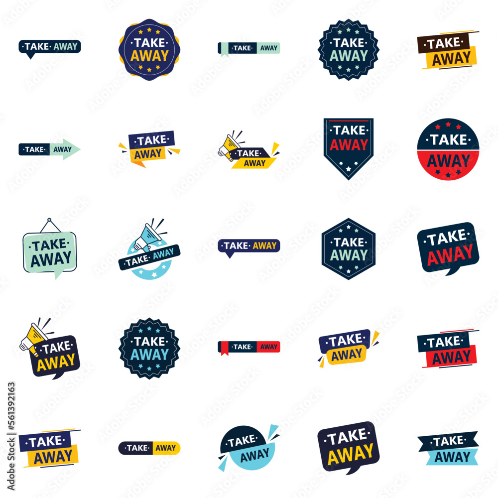 Take Away Vector Pack 25 High Impact Designs for Graphic Designers ...