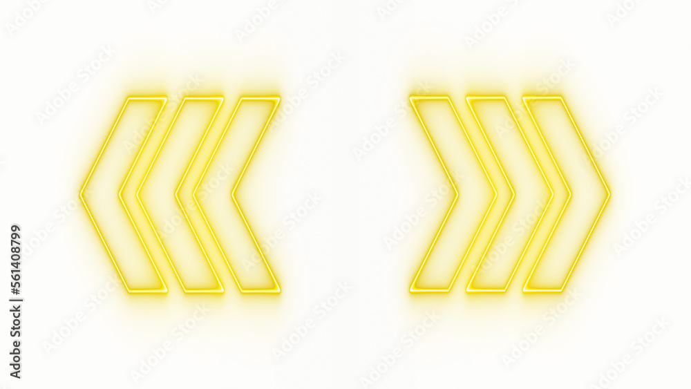 4K Directional Arrow neon light road sign LED Isolated PNG Transparent ...