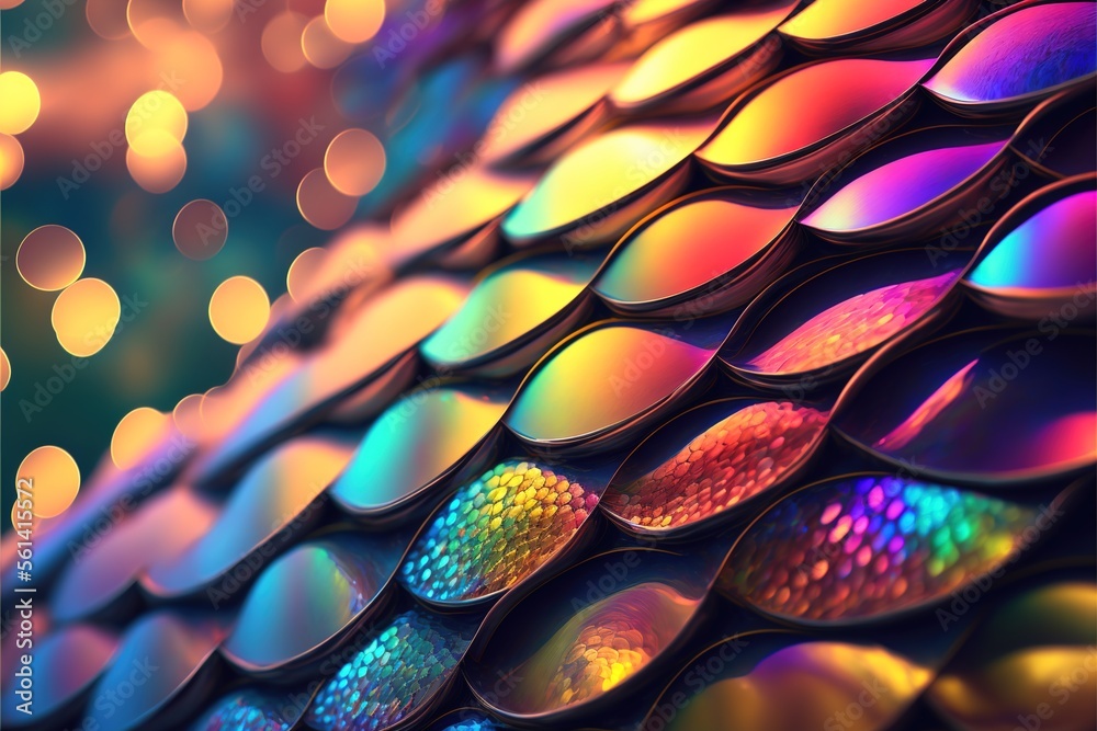 Structured fish scales wallpaper, creative, color transitions, universe ...