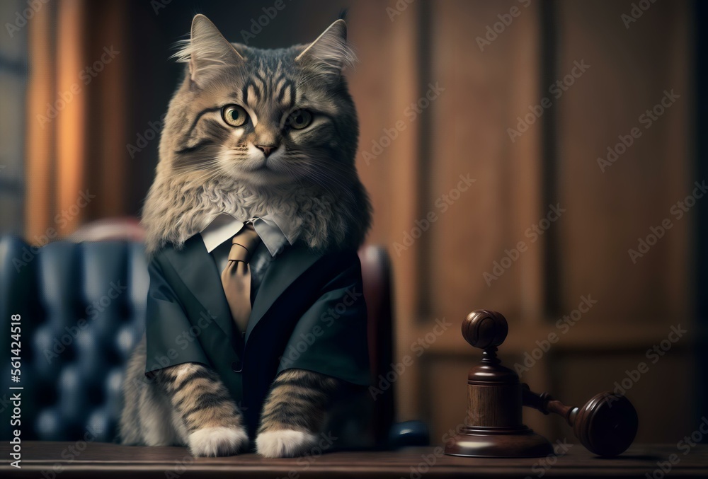 Cat In Suit