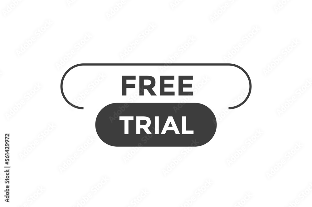 Free trial button web banner templates. Vector Illustration Stock ...