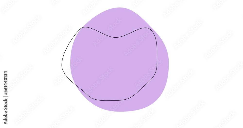 Organic abstract fluid shapes animation. Creative liquid blob elements ...