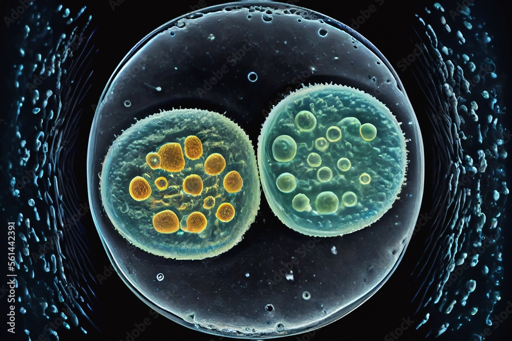 Cell division closeup, generative ai Stock Illustration | Adobe Stock