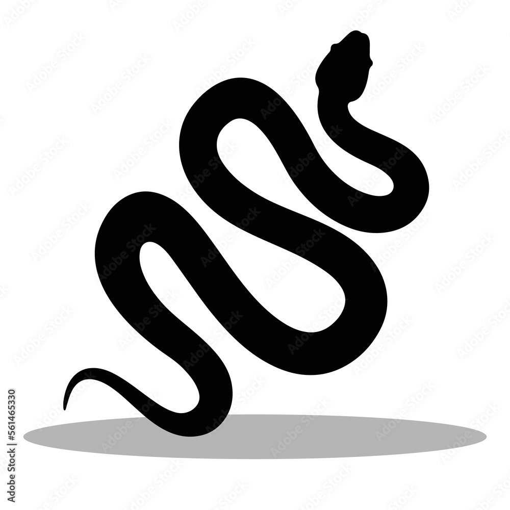 Snakes Silhouette, cute Snakes Vector Silhouette, Cute Snakes cartoon Silhouette, Snakes vector ...
