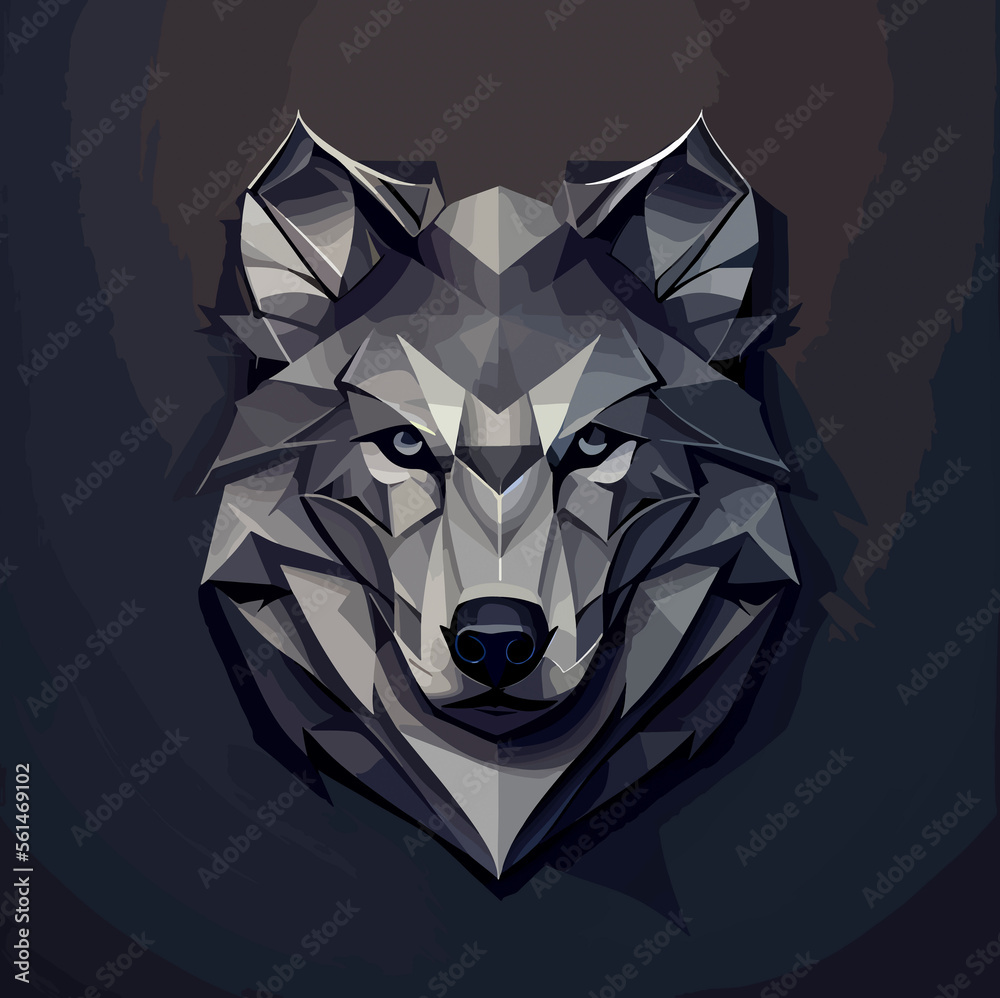 wolf vector icon illustration, wolf animation Stock Illustration ...