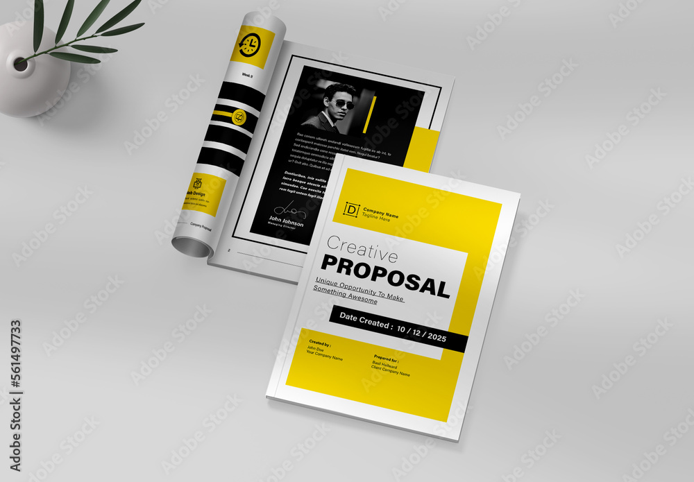 Creative Proposal Design Stock Template | Adobe Stock