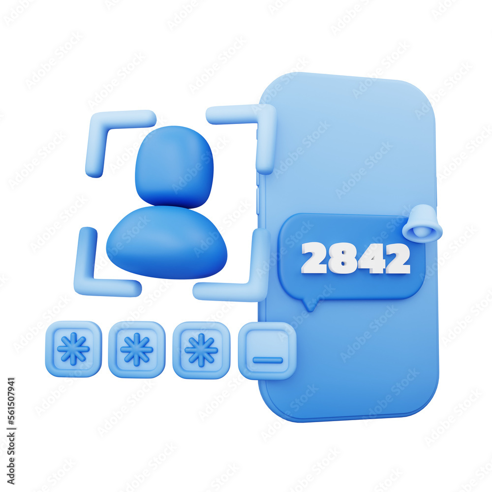 Sms One Time Password On Smartphone For Login Verification Two Factor
