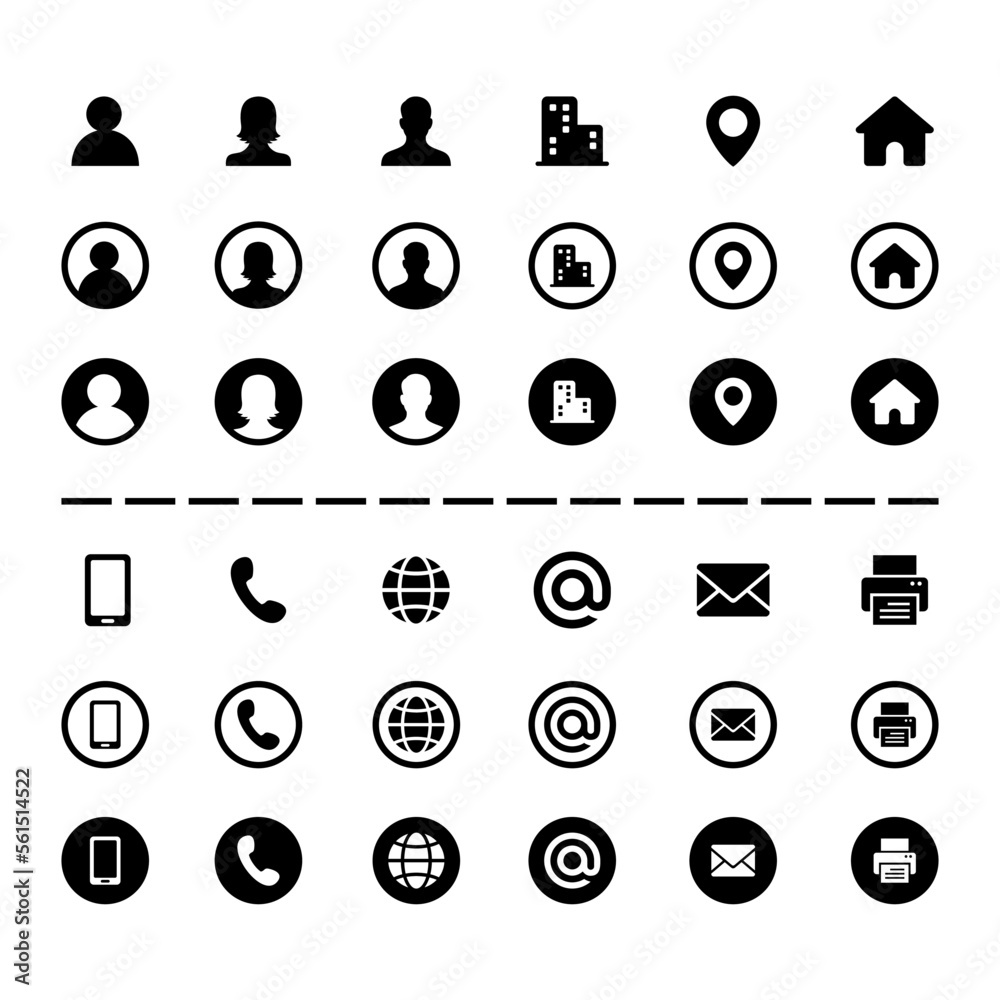 Vector Graphic of contact design template. company connection business ...