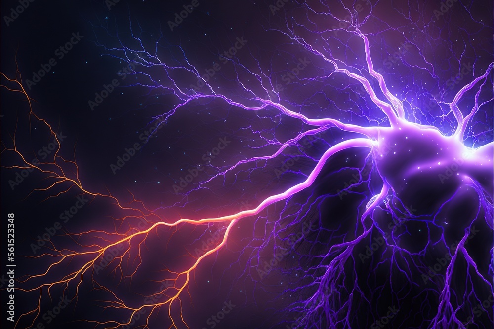 Real Purple Lightning Bolts