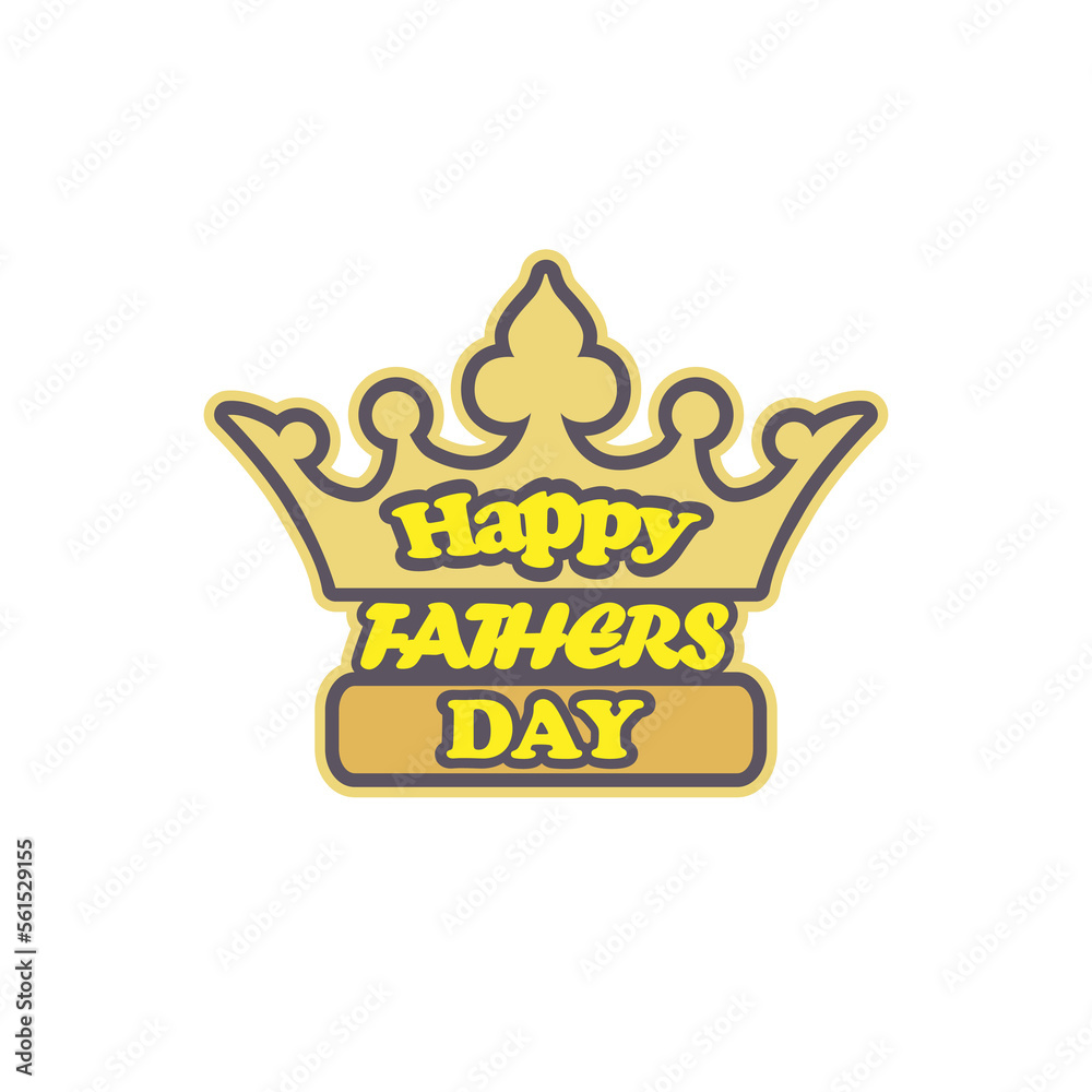 Topper for decorating a cake in vector format. Happy Father's Day. In ...