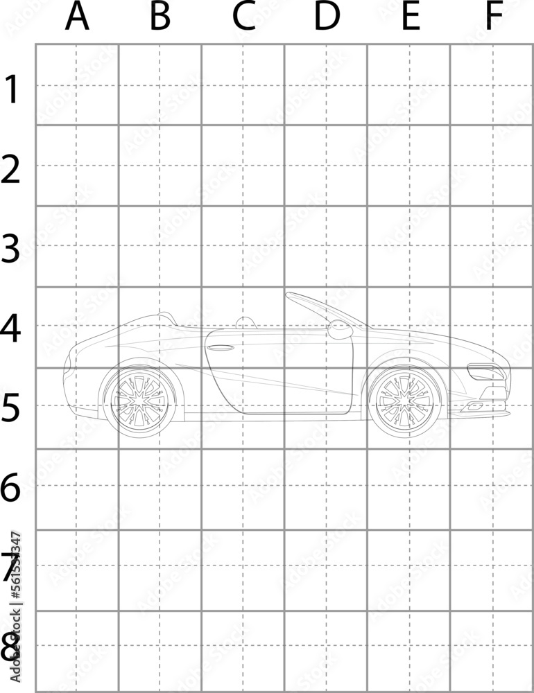 Car Drawing Page, Car drawing page for kids, How to Draw Cars Stock ...