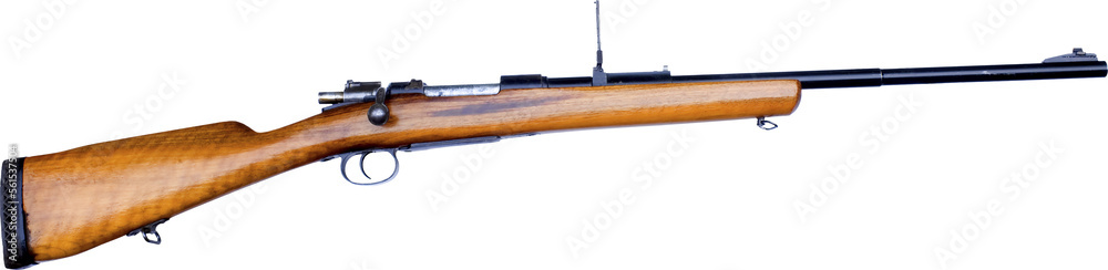 Sportarized military surpluse rifle with long distance sight up Stock ...