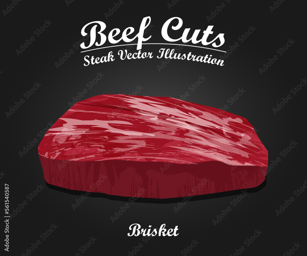 Raw fresh meat steak on black background. Template for meat business ...
