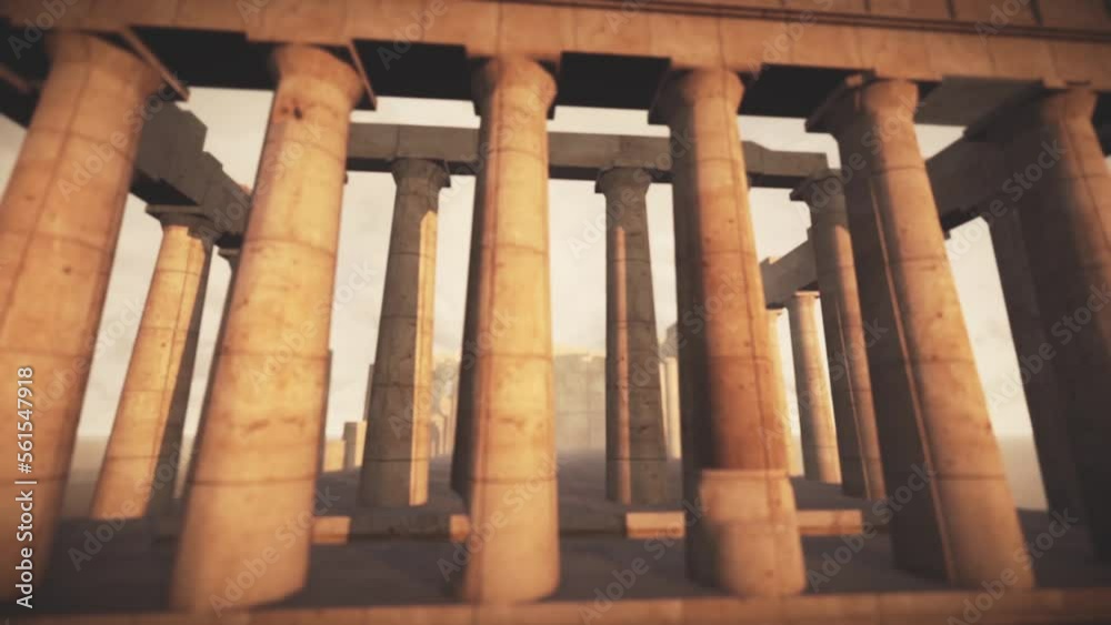 3D Parthenon Temple Athens 3D Video Animation Stock Video | Adobe Stock