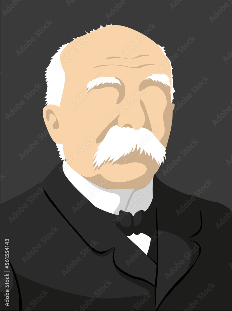 Georges Clemenceau, the tiger, 1841-1929 Stock Illustration | Adobe Stock