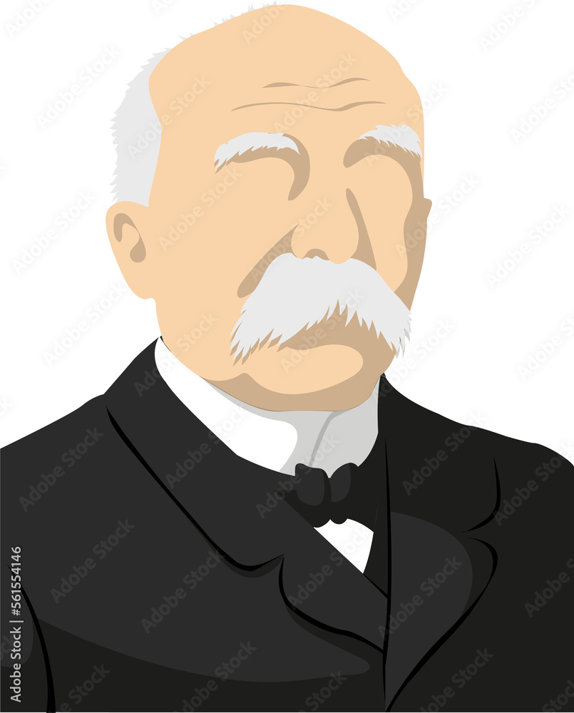 Georges Clemenceau, the tiger, 1841-1929, based on Paul Nadar's ...