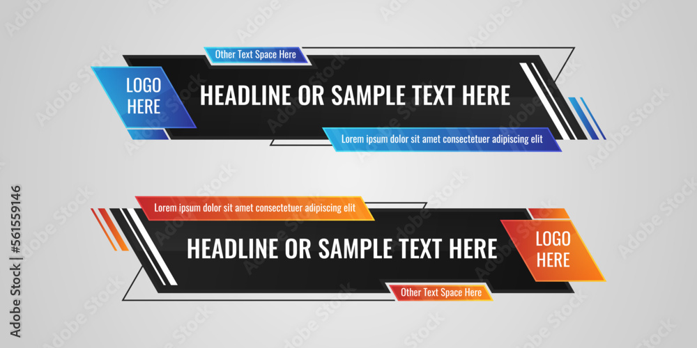 Poster lower third template Breaking News TV Screen Bars Banners ...