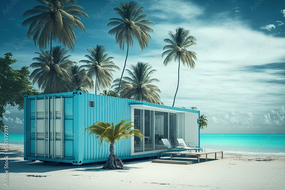 illustration concept of sustainability and recycle , container box ...