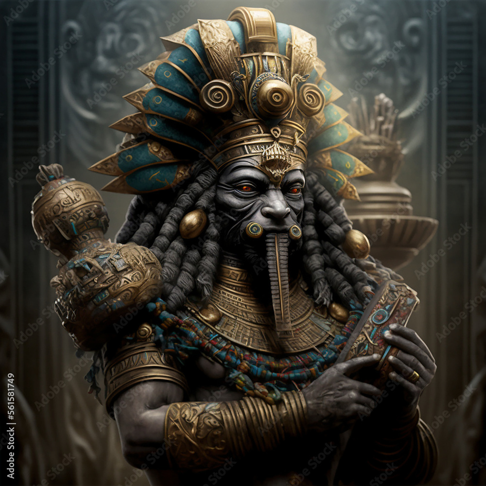 Ancient Sumerian mythology. Enki,ancient Sumerian mythological god ...