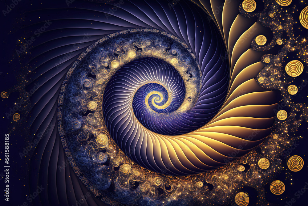 Fibonacci Spiral Art Wallpaper