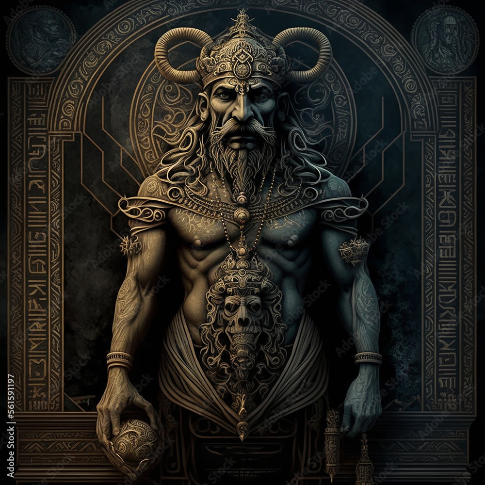 Ancient Sumerian mythology. Nergal,ancient Sumerian mythological god ...