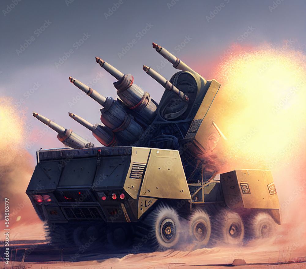 Multiple launch rocket system, self-propelled artillery and rocket ...