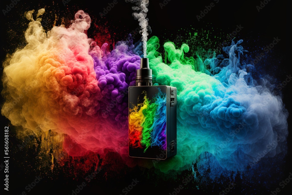Abstract Colorful Vape Wallpaper. Colorful Background. Created by ...