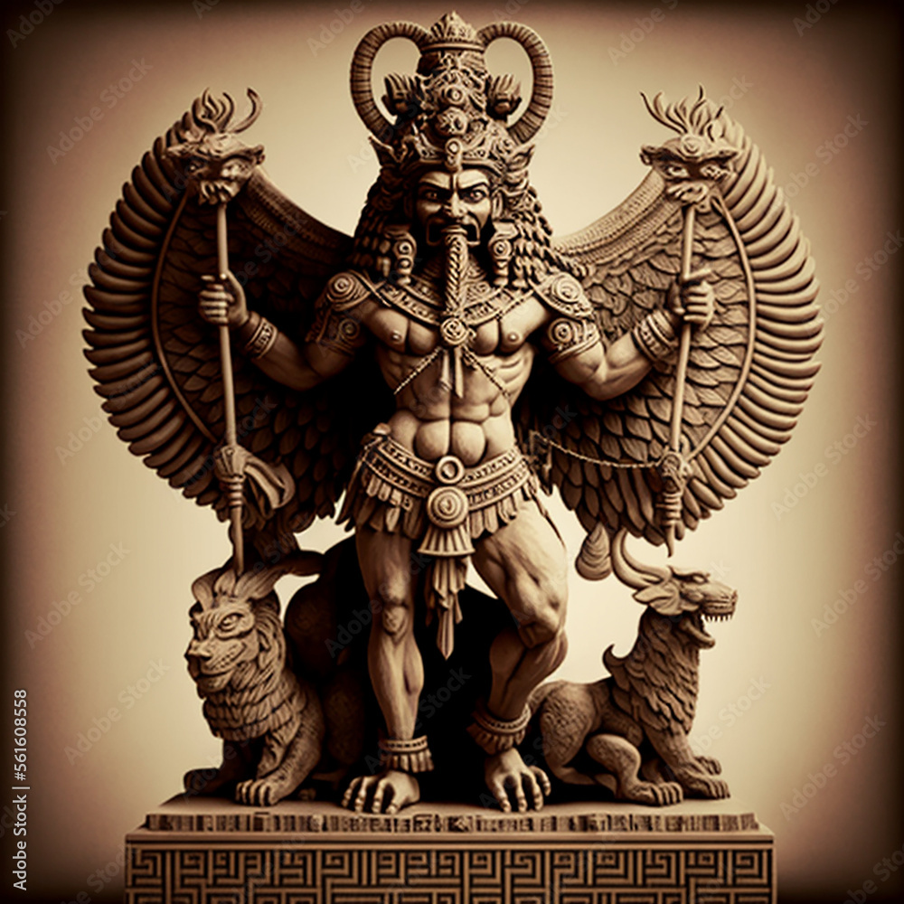 Ancient Sumerian mythology. Gula,ancient Sumerian mythological god ...