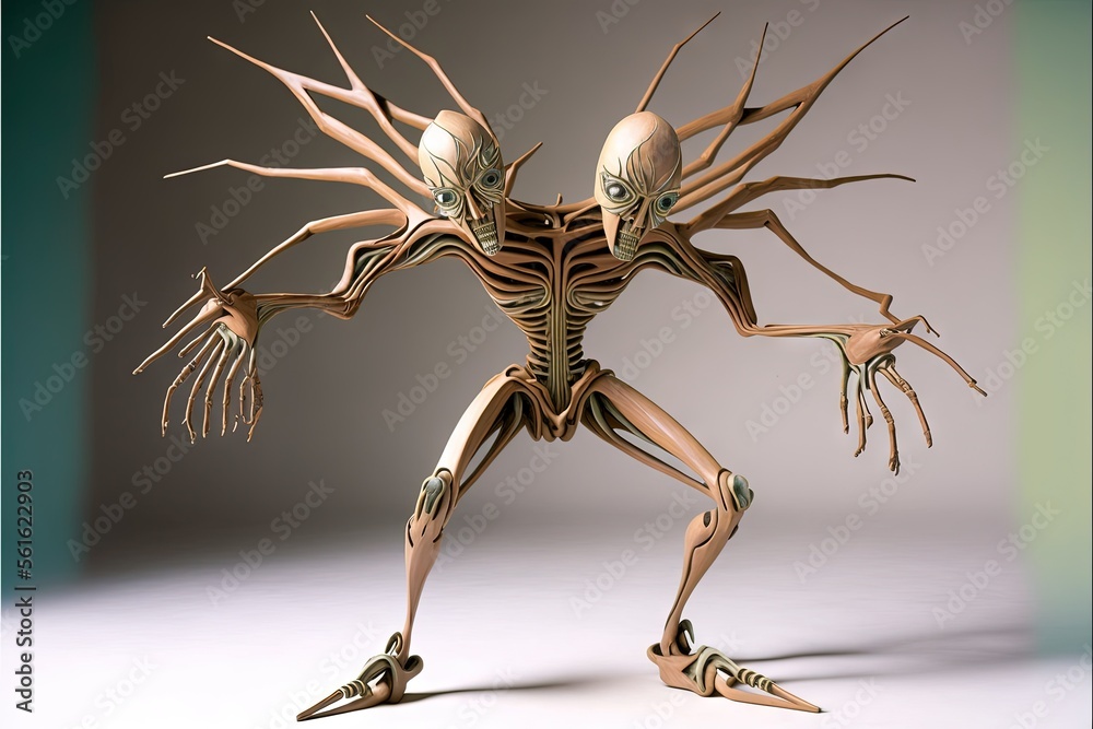 a computer generated image of a human being in a pose with arms and ...