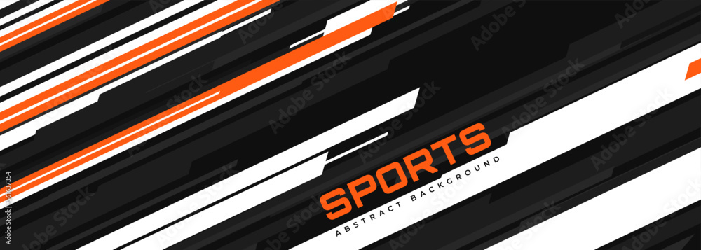 Abstract sports background. Modern sports banner design with diagonal ...