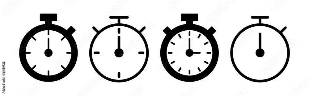 stopwatch icon vector for web and mobile app. Timer sign and symbol ...