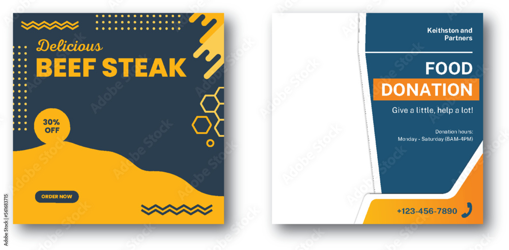 Food culinary Promotion template with photo. Social Media Post. social ...