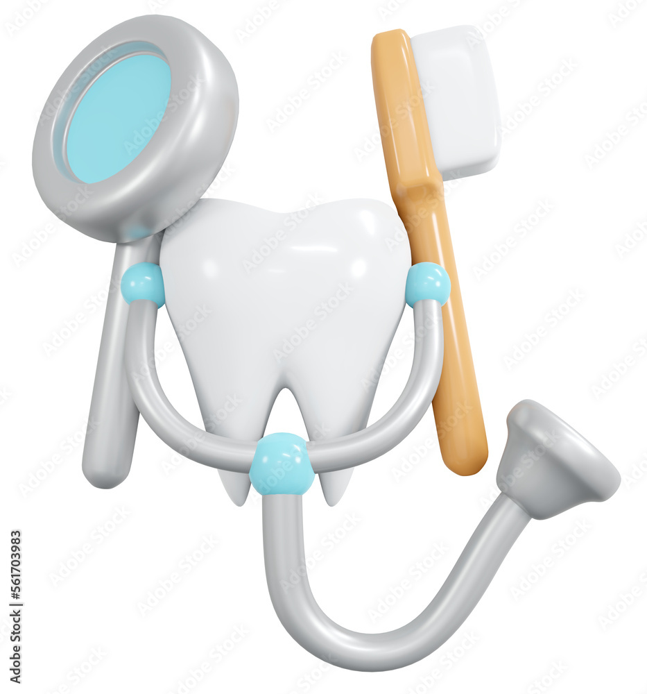 Dentist Tools Cartoon