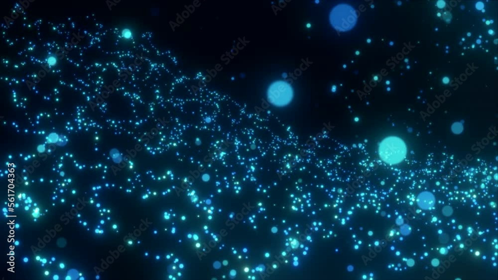 Black background with illuminated sequins. Motion. Bright confetti in ...