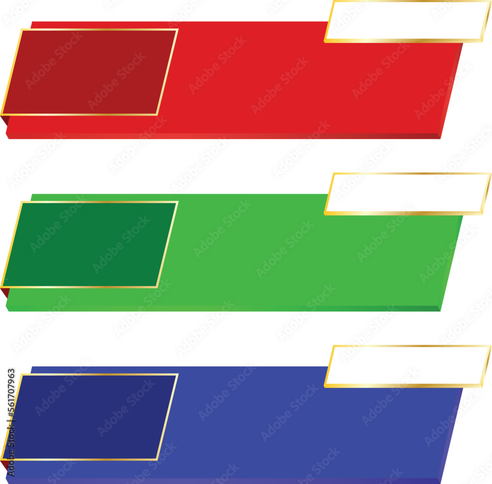 lower third box style clipart vector design Stock Vector | Adobe Stock