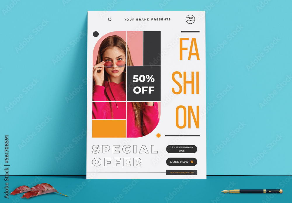 Women Fashion Flyer Template Stock Template | Adobe Stock