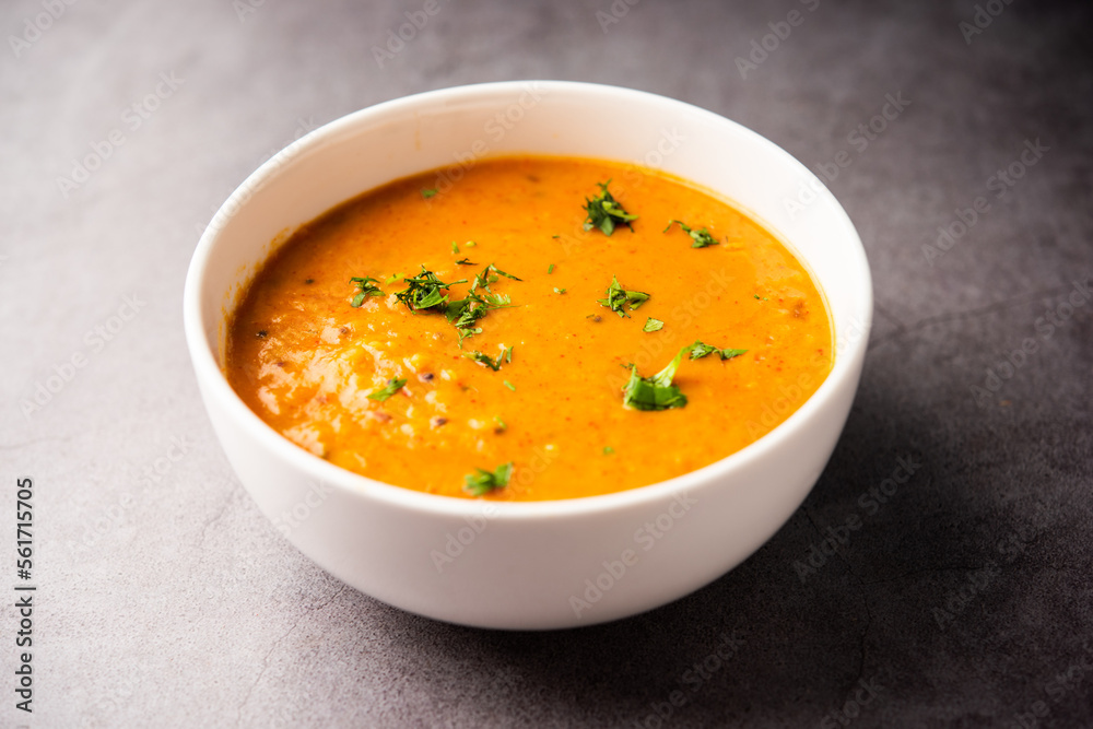 Khatti Dal is a food from India, a Hyderabadi cuisine, dal made using ...