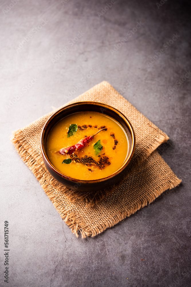 Khatti Dal is a food from India, a Hyderabadi cuisine, dal made using ...