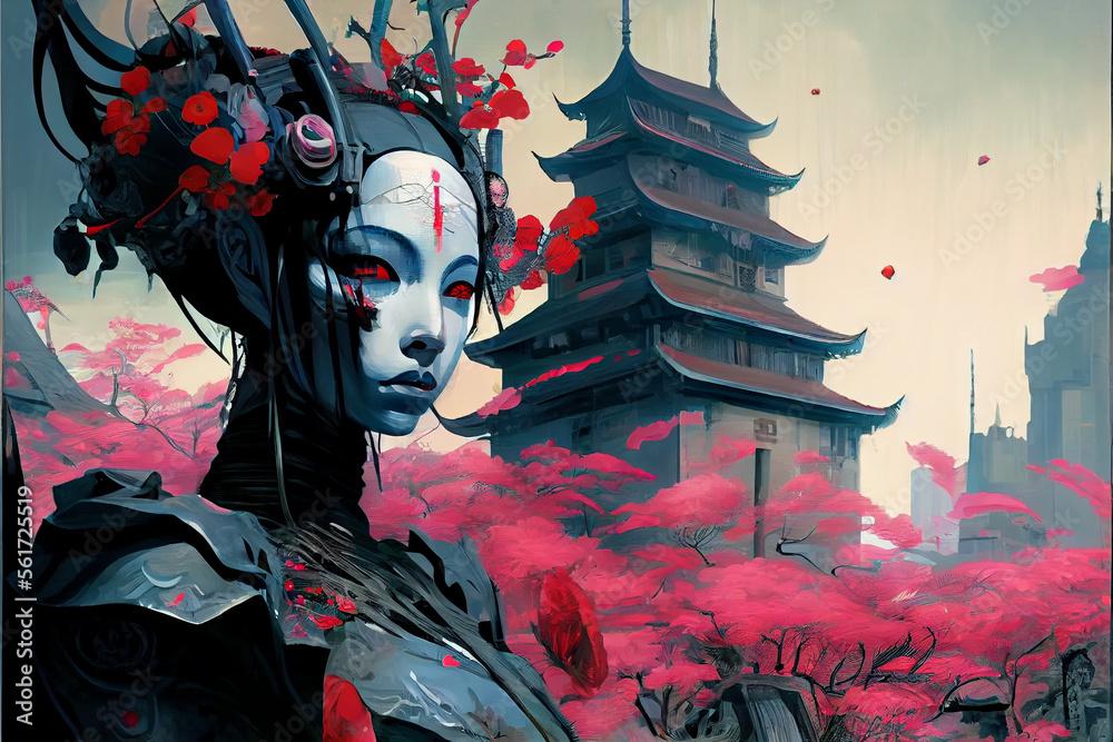 Beautiful Geisha Wallpaper