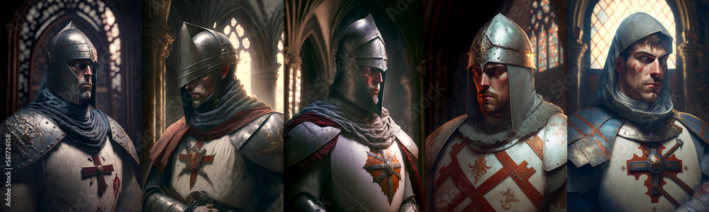 Templar, armor, knight, warrior, assorted digital illustrations, AI ...