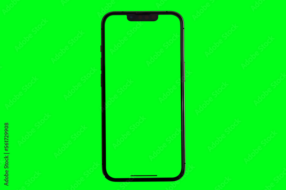 Mockup Iphone pro max set Transparent isolated with green screen for ...