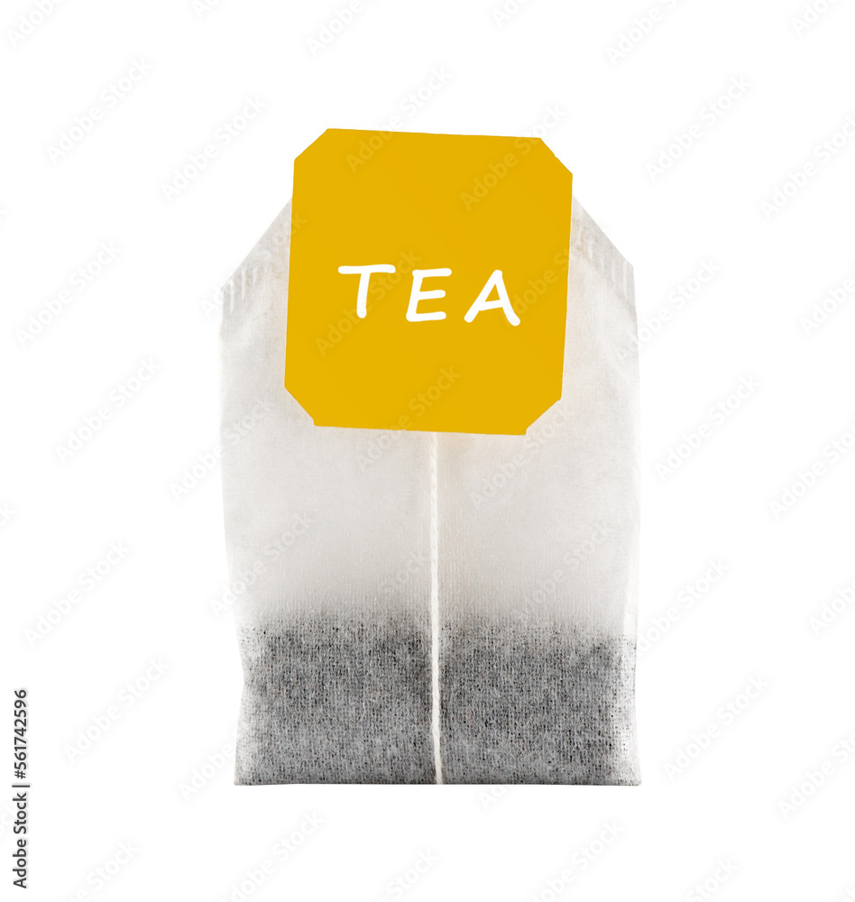 Teabag isolated on transparent background. PNG format Stock Photo ...