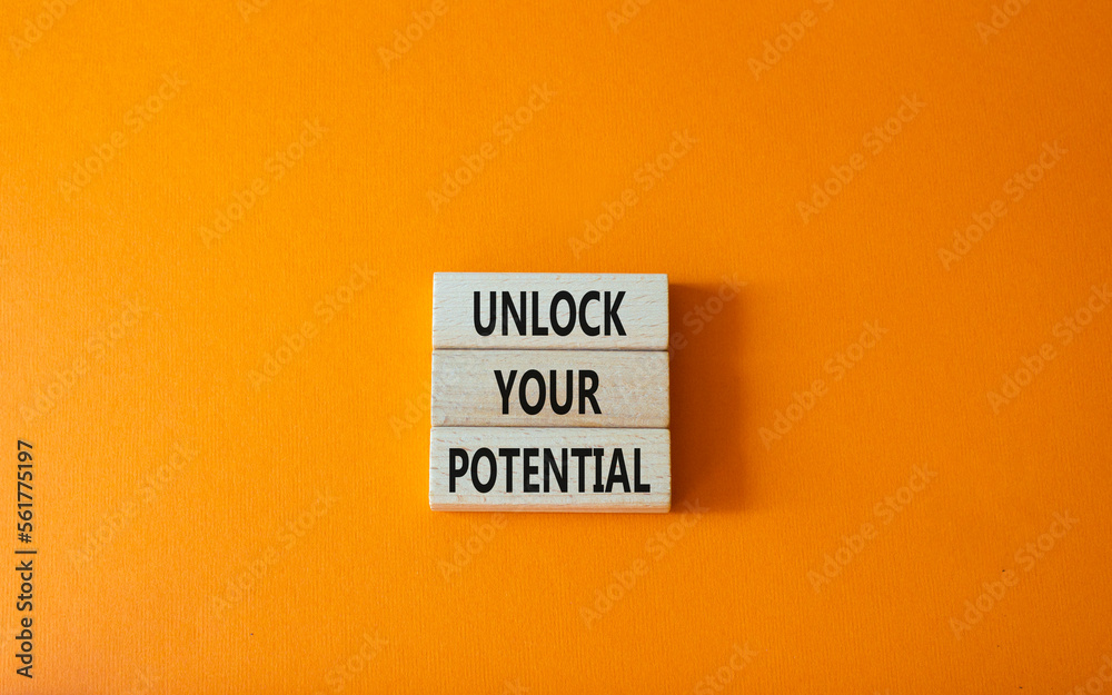 Unlock your Potential symbol. Wooden blocks with words Unlock your ... Unlock your Potential symbol. Wooden blocks with words Unlock your ...