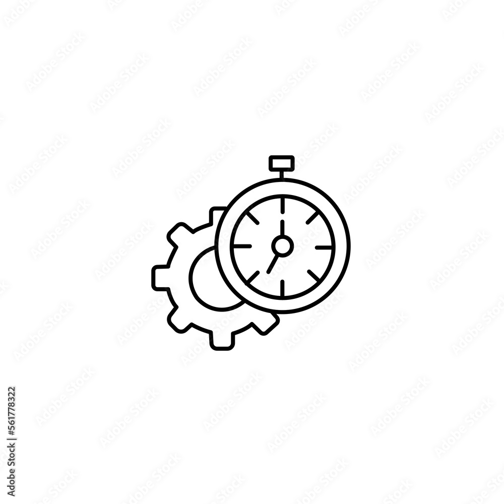 Efficiency outline icon. Simple linear element illustration. Isolated ... Efficiency outline icon. Simple linear element illustration. Isolated ...