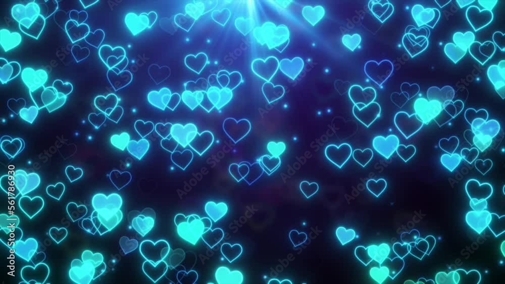 Abstract Glowing Romantic Heart Animation Background. Shining Neon ... Abstract Glowing Romantic Heart Animation Background. Shining Neon ...