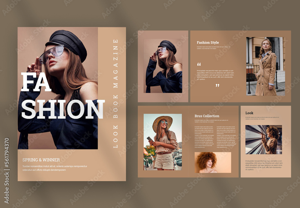 Spring & Winner Fashion Magazine Stock Template | Adobe Stock