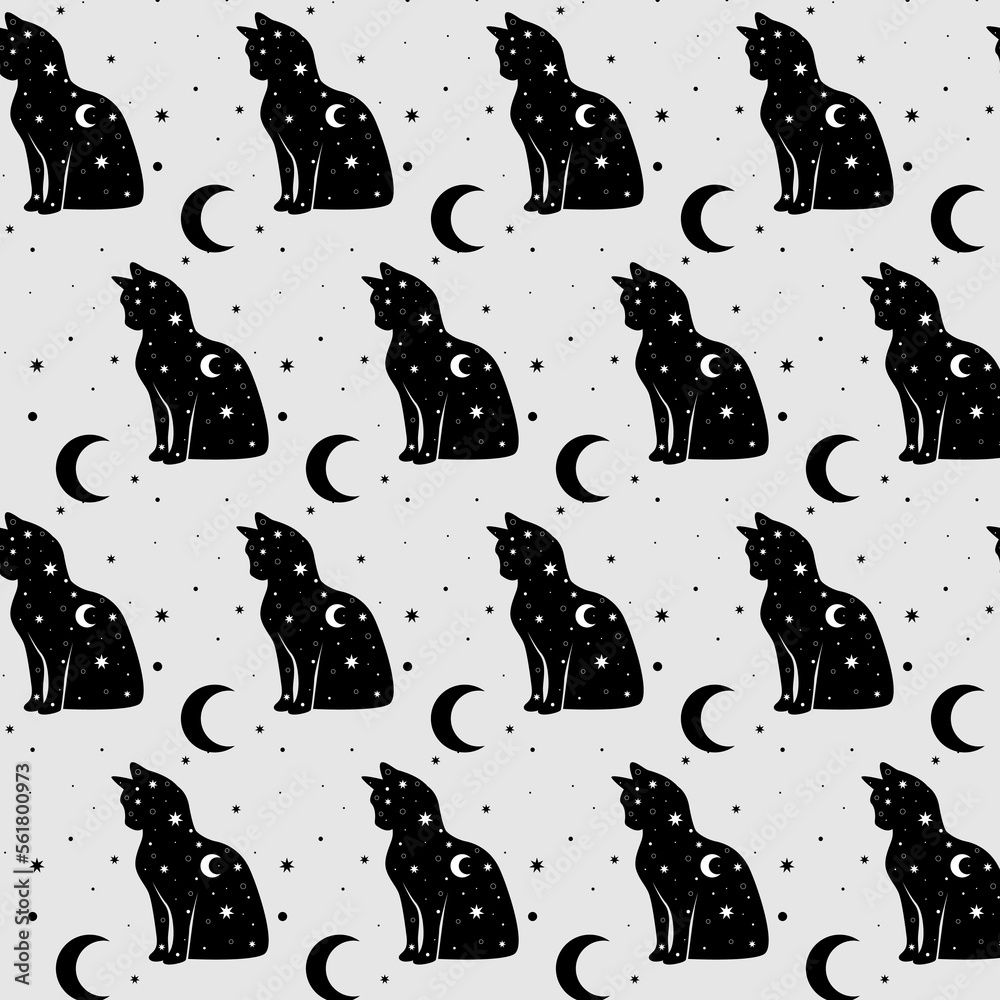 Seamless Graphic Monochrome Vintage Fabric Textile Wallpaper Wratting ...